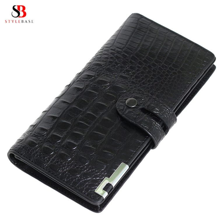 LWCR1 Premium Crocodile Long Wallet – Style Base