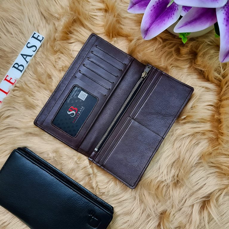 LWZP1 Genuine Leather Zipper Long Wallet – Style Base