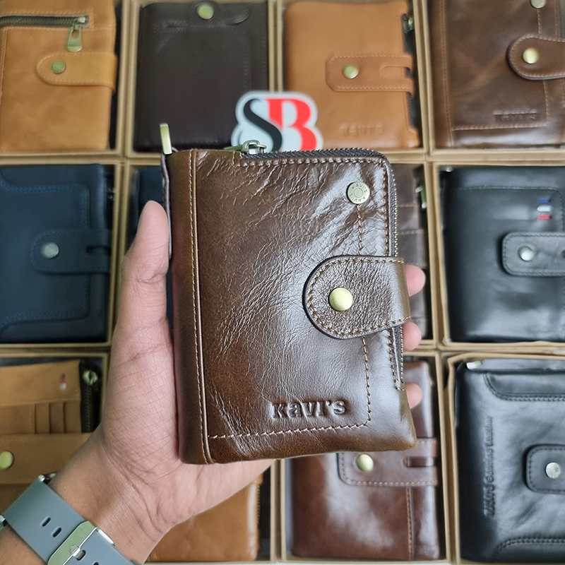 K8151 Kavis Multifunctional Genuine Leather Wallet – Style Base