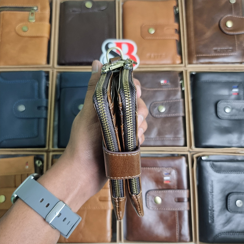 K8151 Kavis Multifunctional Genuine Leather Wallet – Style Base